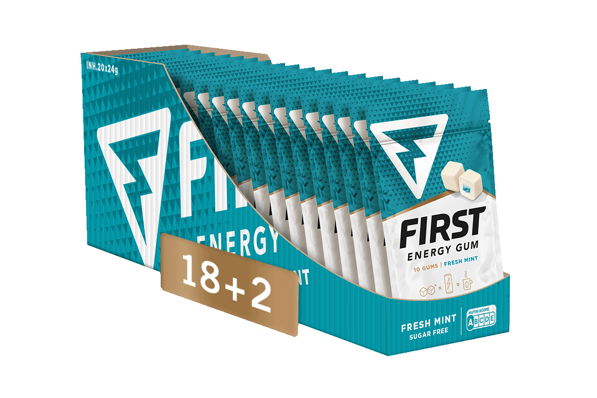 First Energy Gum | Caffeinated gum for extra energy